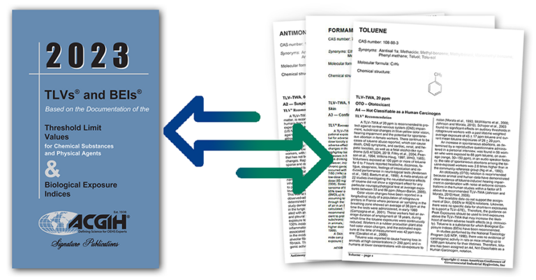 Importance of TLV and BEI Documentation - ACGIH